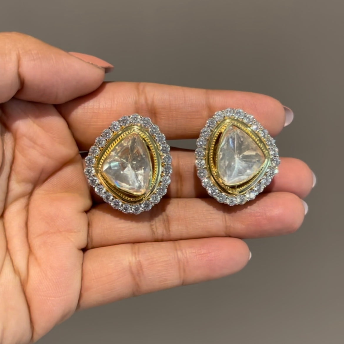 Three tier polki necklace – Kantika Jewels